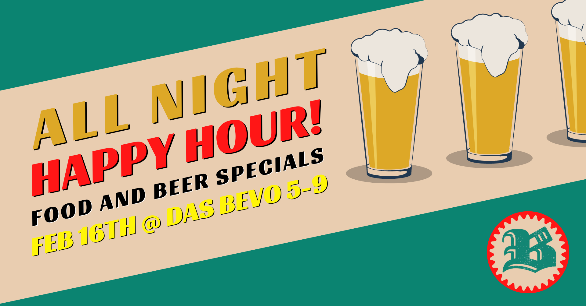All Night Happy Hour | Das Bevo