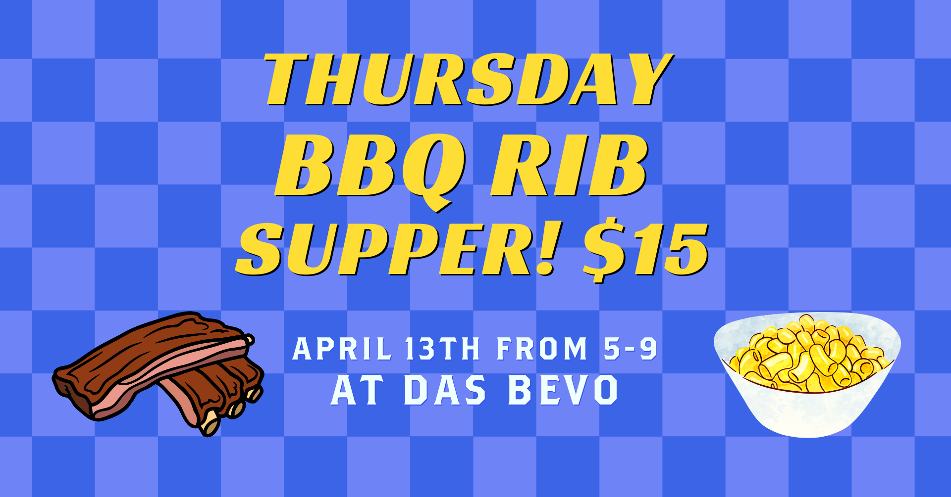 Thursday BBQ Rib Supper | Das Bevo