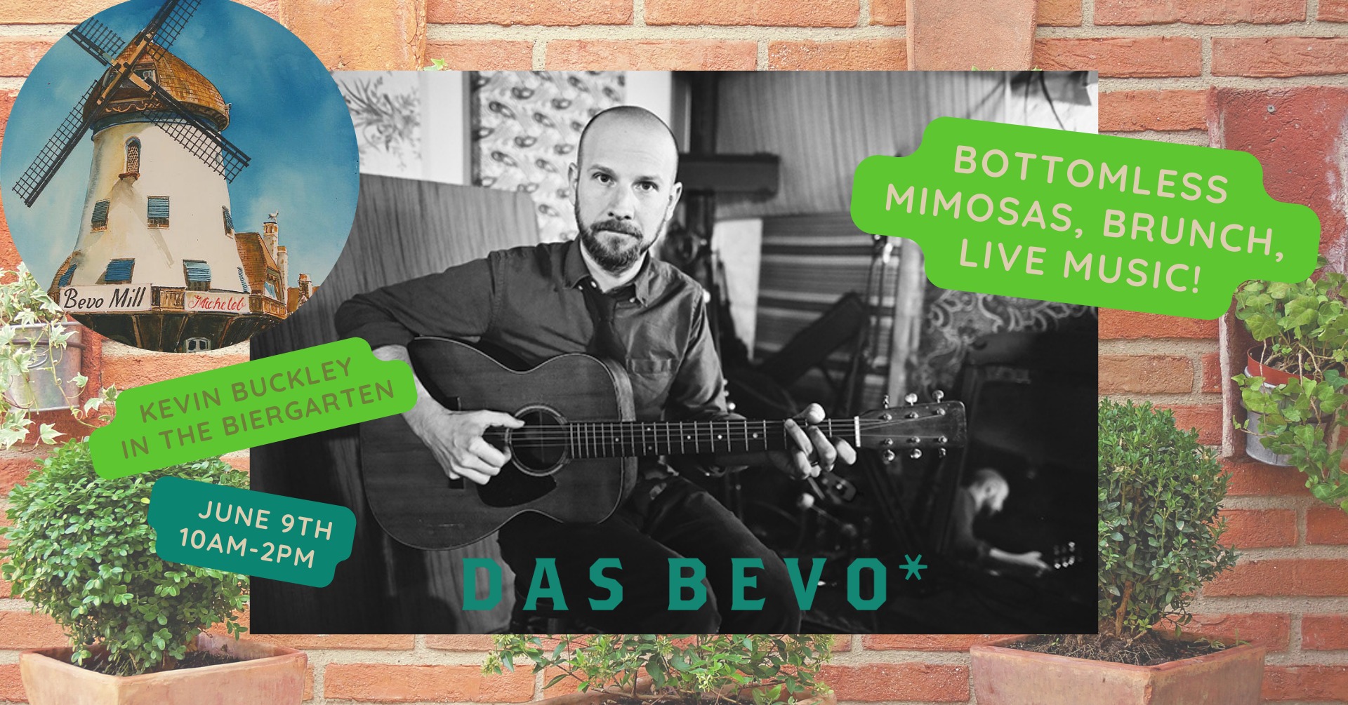 Brunch, Bottomless Mimosas, Live Music with Kevin Buckley | Das Bevo