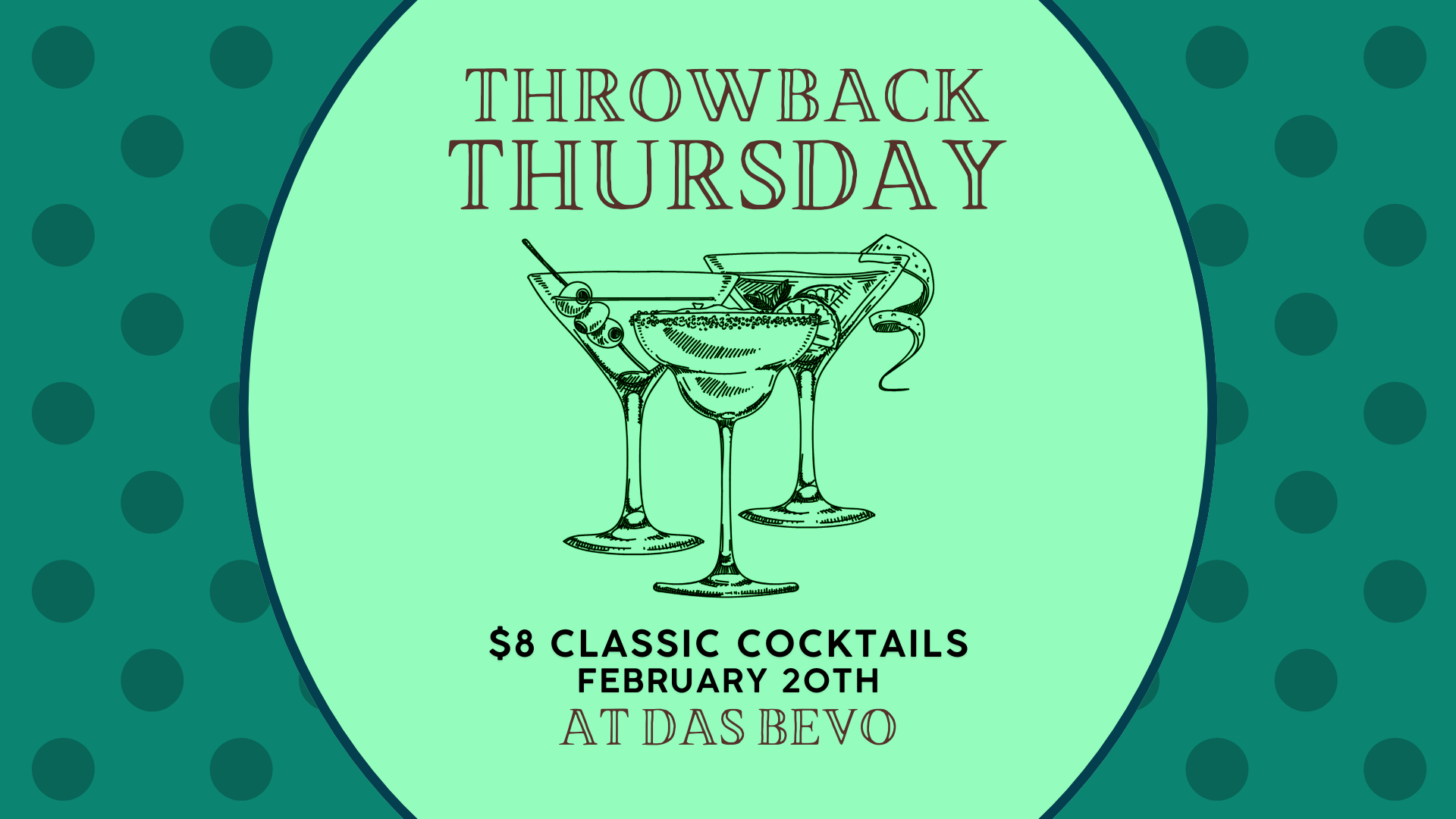 Throwback Thursday Cocktail Party | Das Bevo